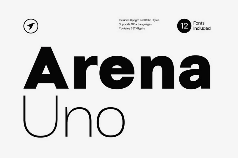 Arena Uno – Modern Sans-Serif Font Family » Freefont.pro