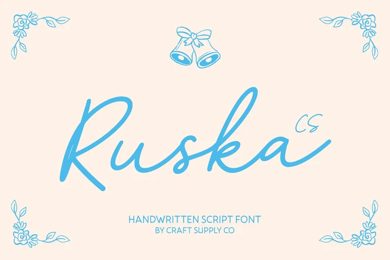 Ruska – Handwritten Script Font » Freefont.pro