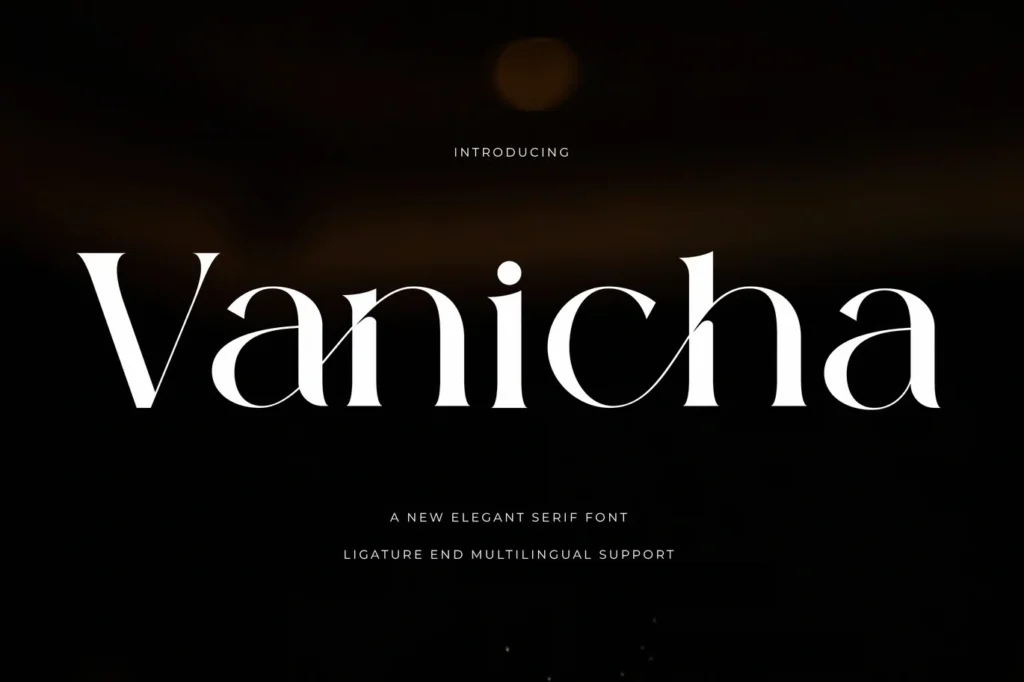 Vanicha – New Elegant Serif Font » Freefont.pro